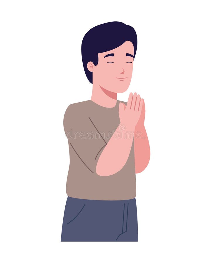 Student Praying Devotion stock vector. Illustration of faith - 367698063