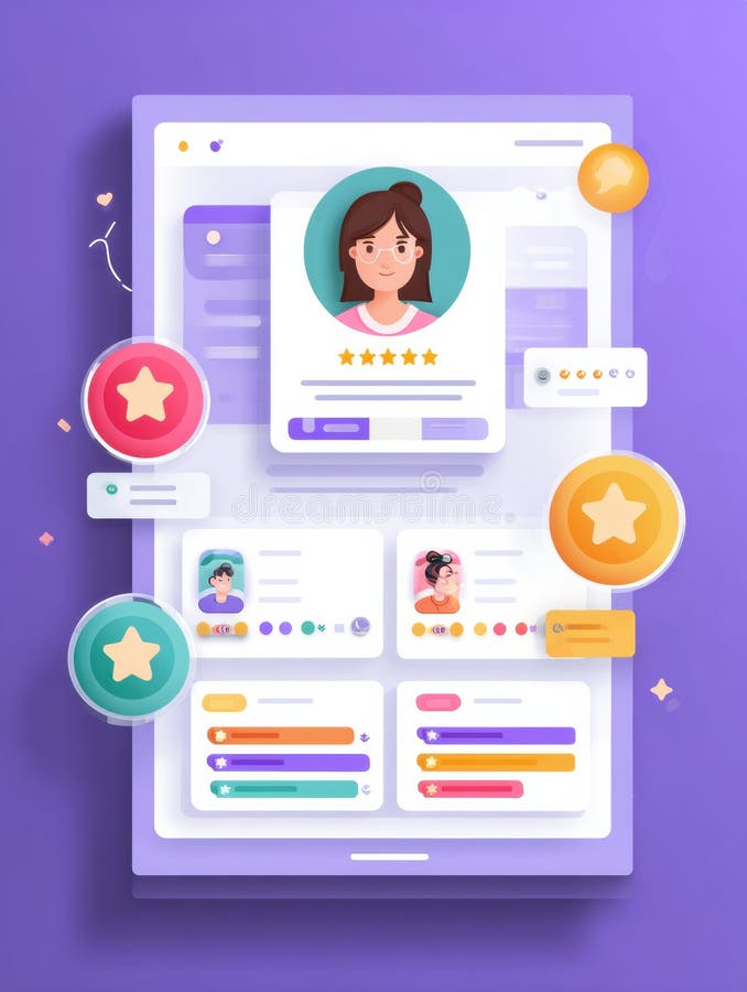 Student Profile User Interface Showcasing Gamified Learning Features ...