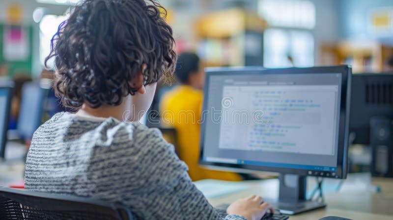 Student Computer Stock Illustrations – 97,500 Student Computer Stock ...