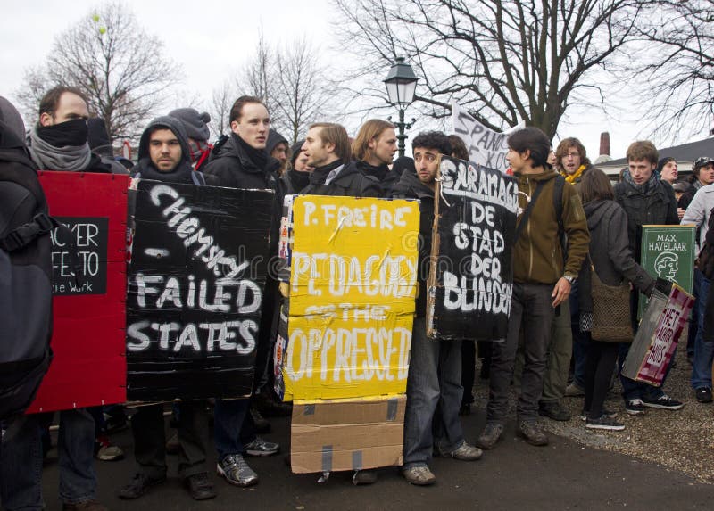 Student Protest editorial stock image. Image of demonstration - 18025784