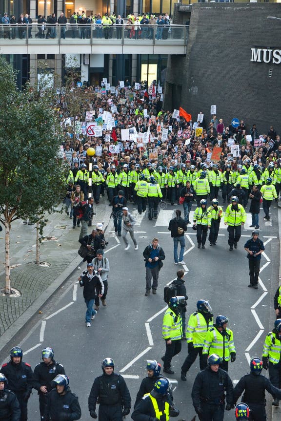 Student Protest and March Against Fee Increases. Editorial Photography ...