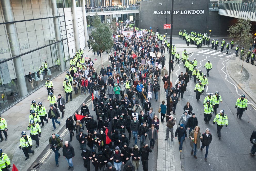 Student Protest and March Against Fee Increases. Editorial Stock Image ...