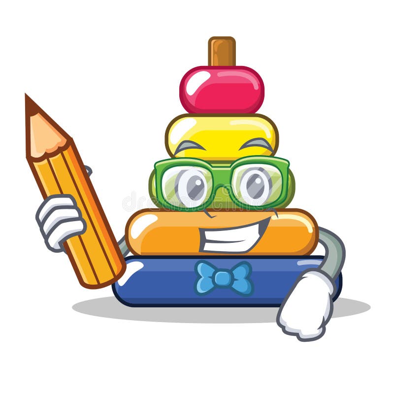 Student Pyramid Ring Character Cartoon Stock Vector - Illustration of ...