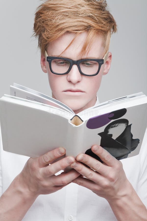 Student read the book stock image. Image of handsome - 55743297