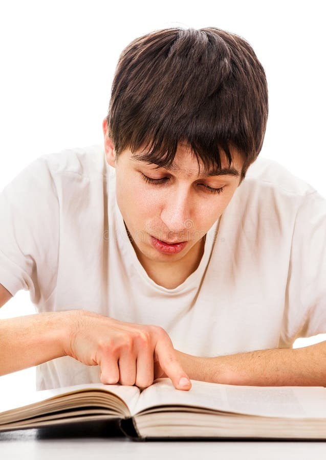 Student read the Book stock image. Image of handsome - 112401651