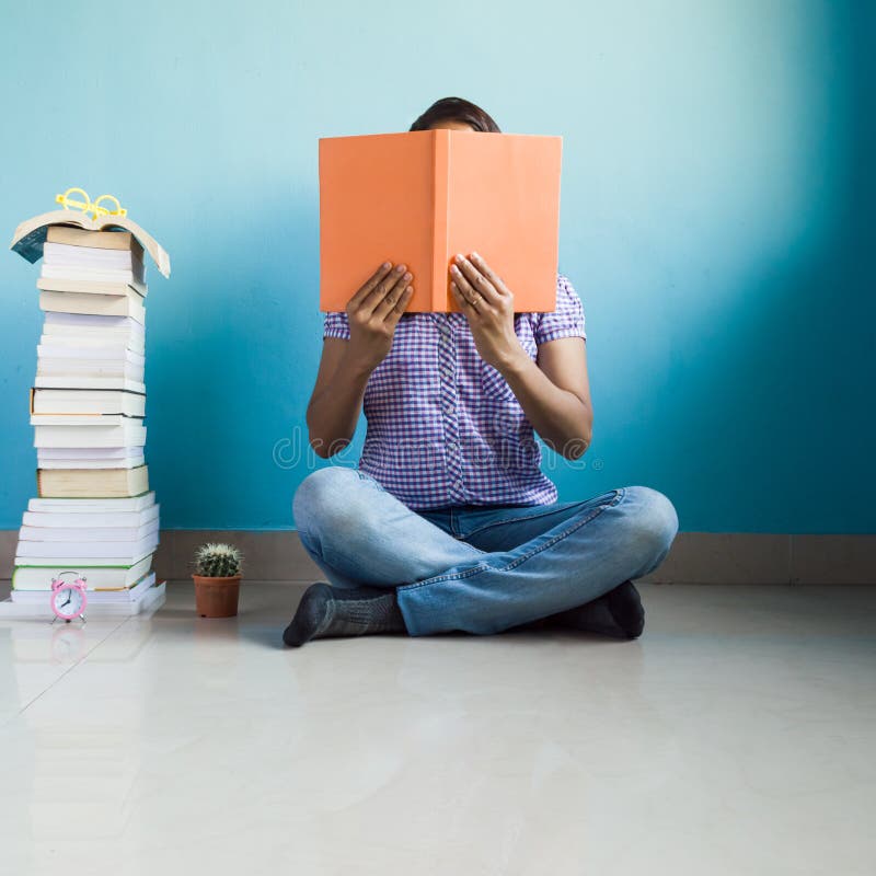 Student Reading Book. Educational Theme Stock Image - Image of design ...