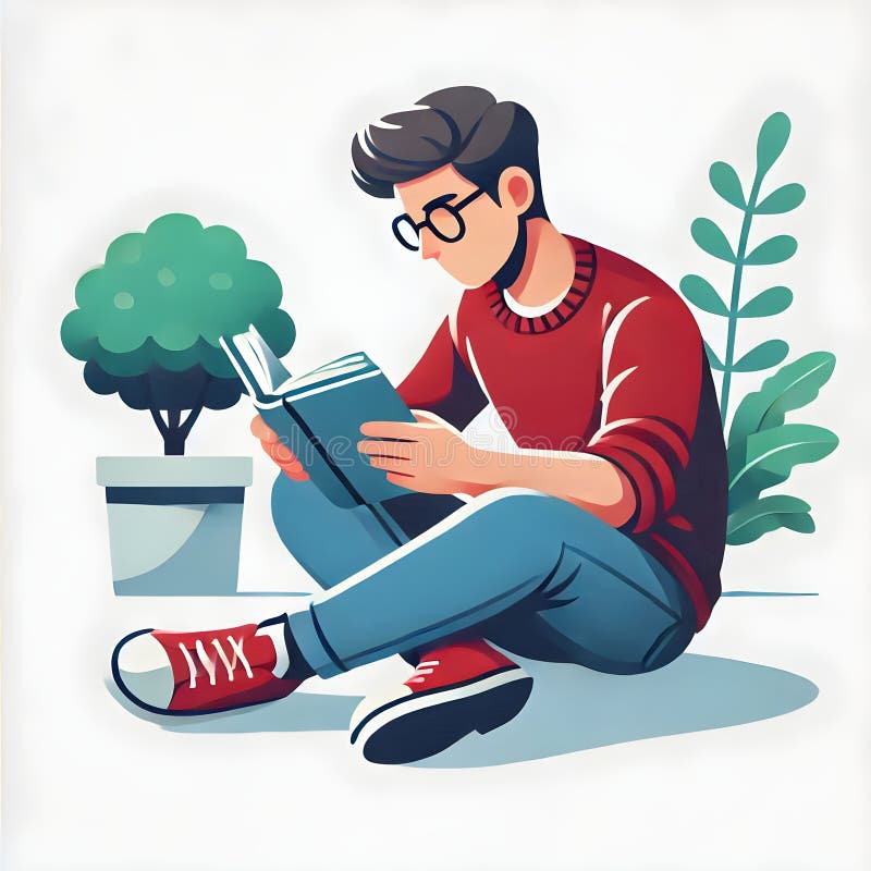 Student Reading Book, Representing Learning and Knowledge Acquisition ...