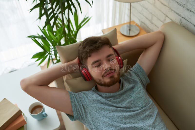 Relaxing student stock image. Image of resting, relaxing - 99484995