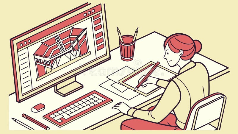 Student Researching Online, Academic Study, Vector Design Generative AI ...