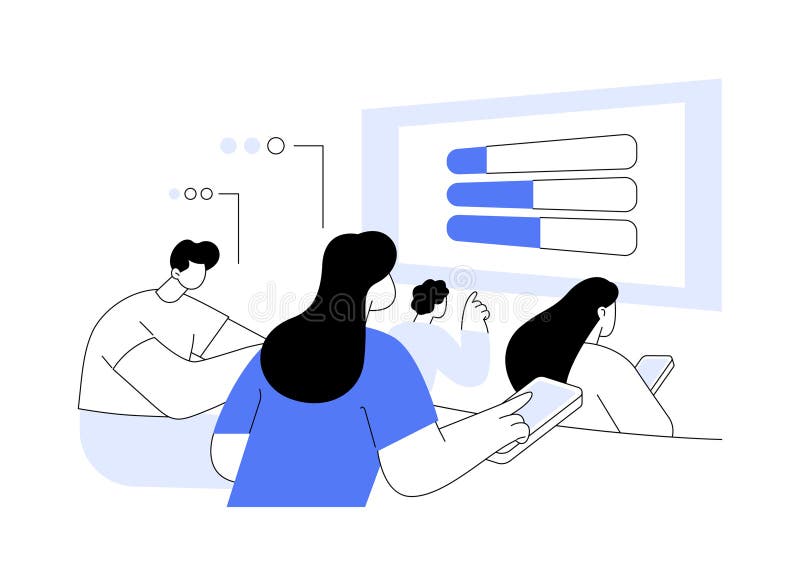 Student Response System Abstract Concept Vector Illustration. Stock ...