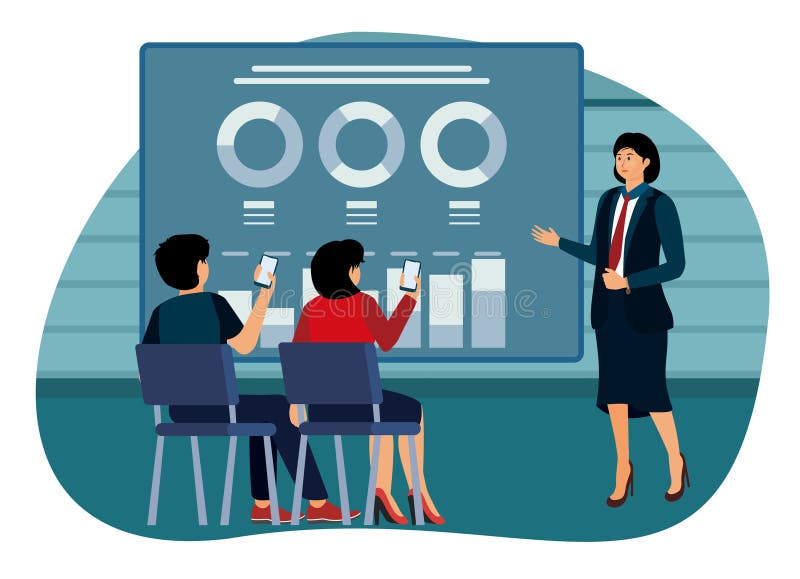 Student Response System Concept. Group of Diverse People Using the ...