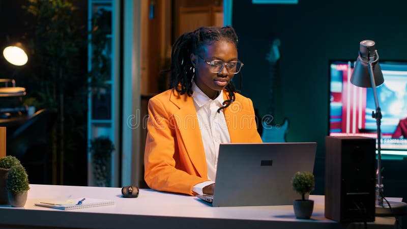 Student Reviewing Course Materials and Notes before Entering Web ...