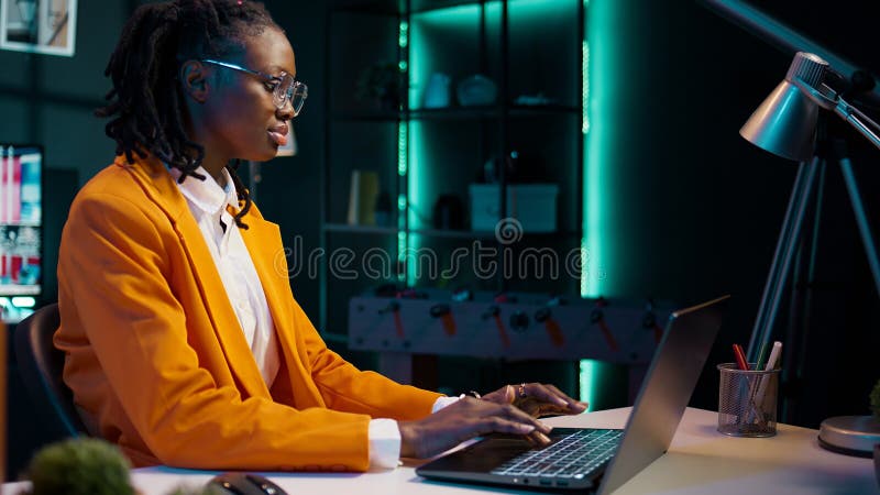 Student Reviewing Course Materials and Notes before Entering Web ...