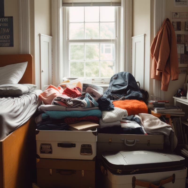 A Student Room in a College or University Dormitory after Moving To ...