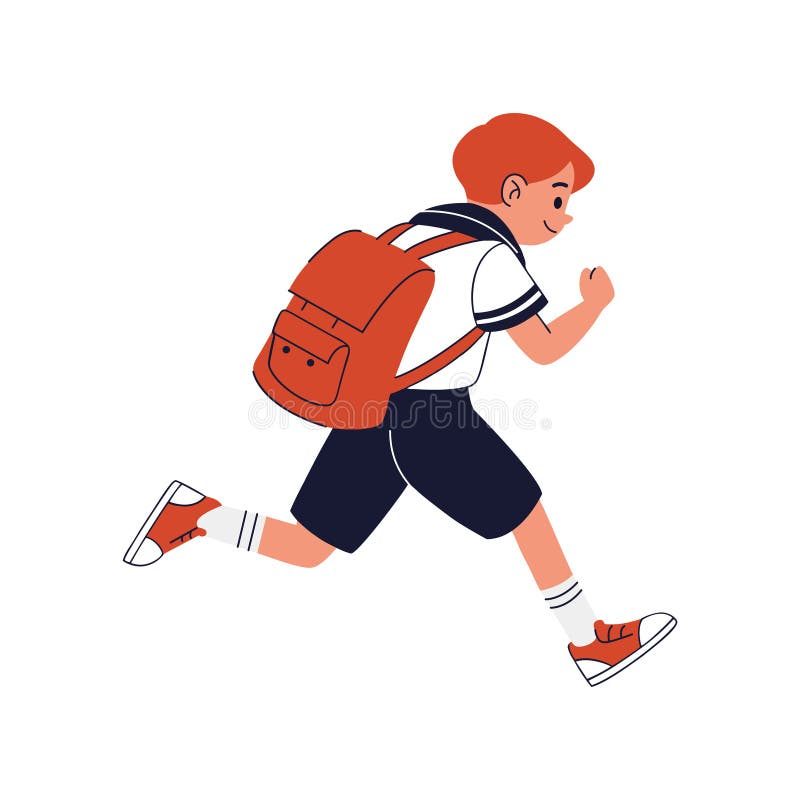 Student running boy stock illustration. Illustration of runner - 370007830