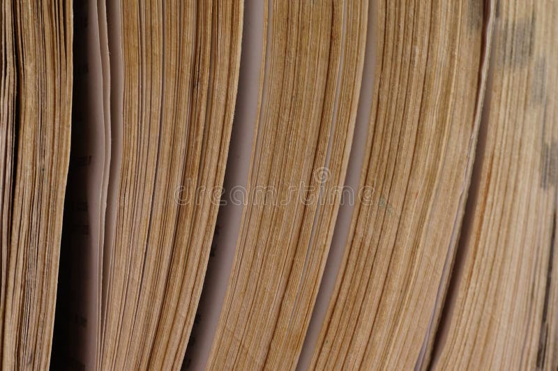 A Thick Used Old Book for Learning with Lots of Content. Stock Image ...