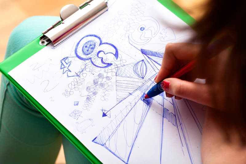 Student S Creative Notes at Class Stock Image - Image of learn, desk ...