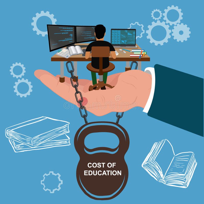 Student`s Debt, Education, Vector Illustration Stock Vector ...