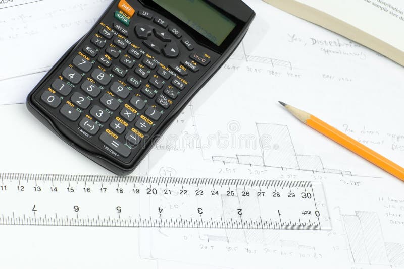 Student S Desk Top Covered with Homework Papers Stock Photo - Image of ...