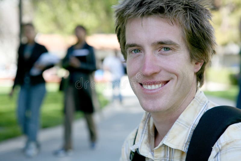 Student at School stock image. Image of education, backpack - 2258887
