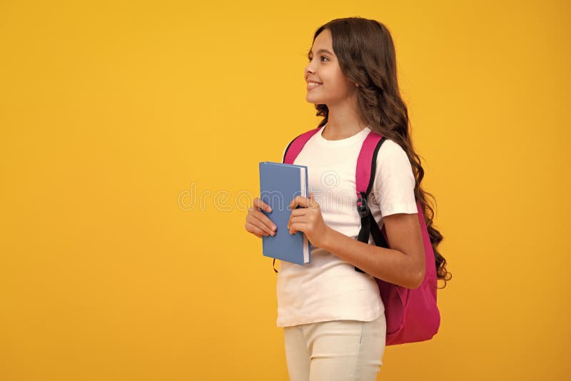 Student School Girl Learning Knowledge and Education. Stock Photo ...