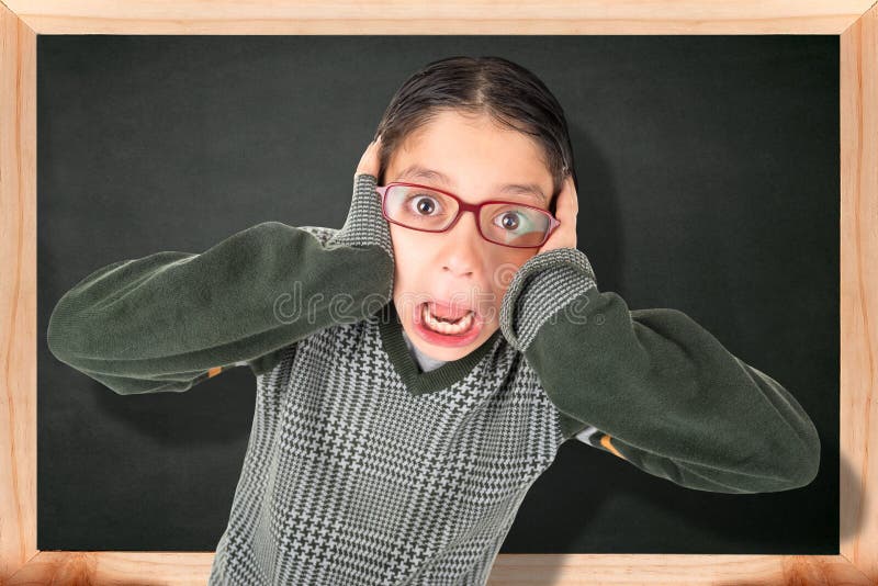 Student screaming stock photo. Image of studio, isolated - 84052422