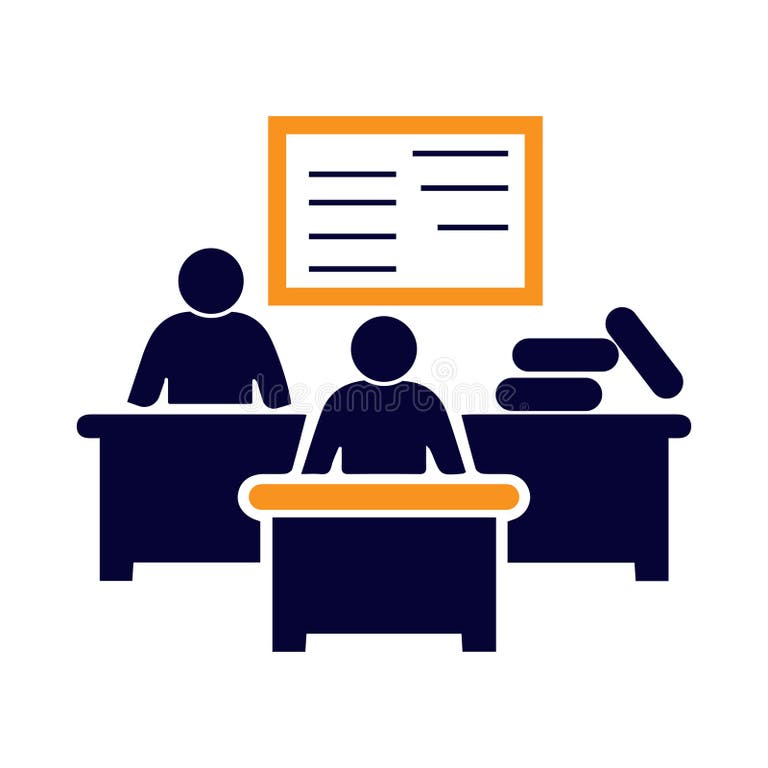 Student, Seat, Desk, Table, Man, Student Sitting at Desk Icon Stock ...