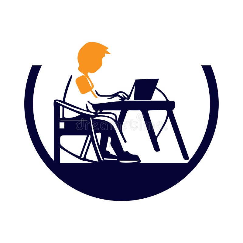 Student, Seat, Desk, Table, Man, Student Sitting at Desk Icon Stock ...