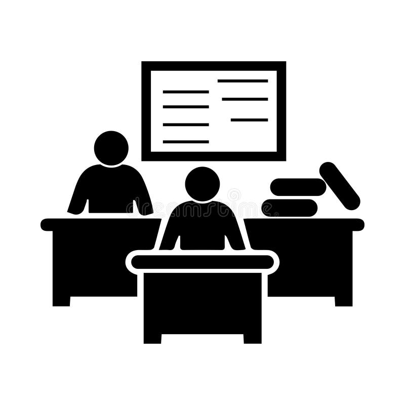 Student, Seat, Desk, Table, Man, Student Sitting at Desk Icon Stock ...