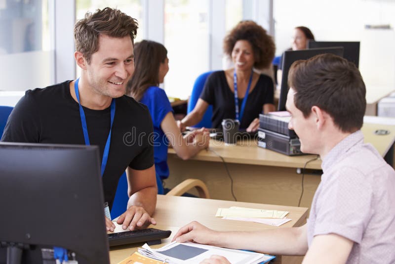 Student Services Department of University Providing Advice Stock Photo ...