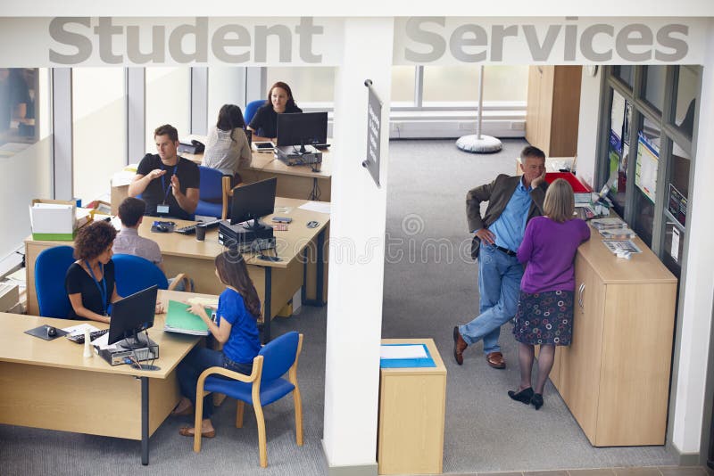 Student Services Department of University Providing Advice Stock Image ...