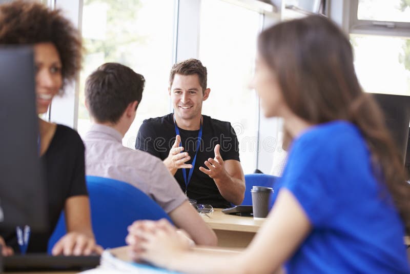 Student Services Department of University Providing Advice Stock Image ...