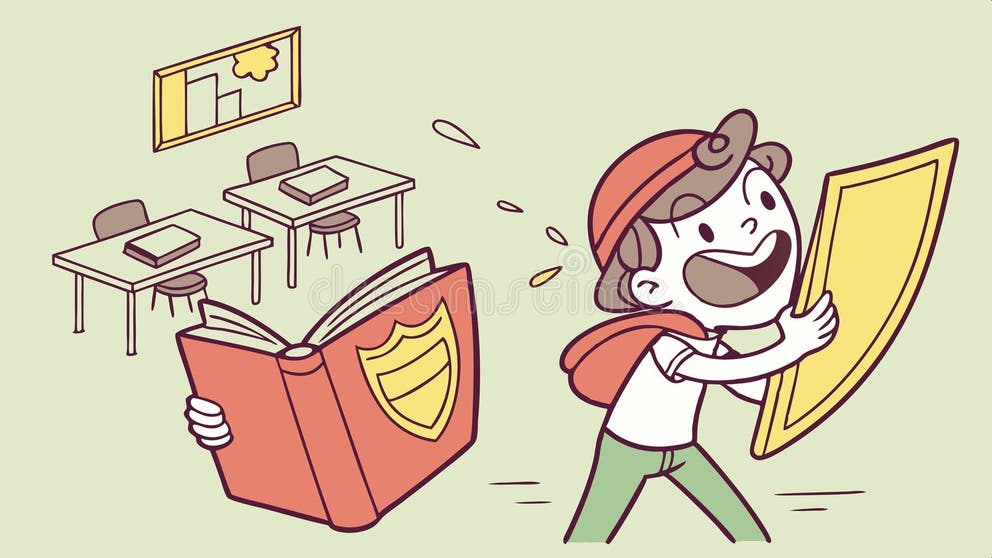 Student Shielding from Book Knowledge As Protection in Education Vector ...