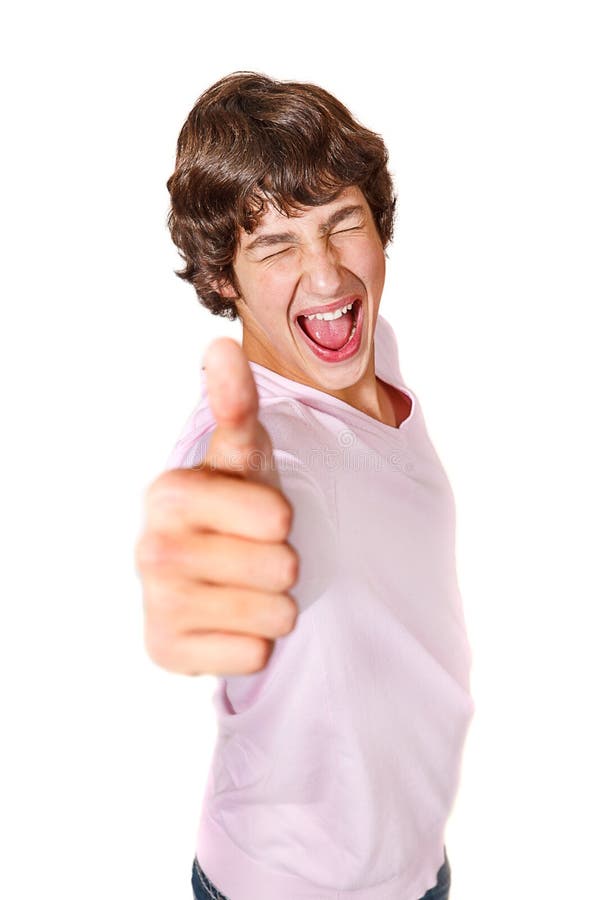 Student shows OK sign stock photo. Image of excitement - 35045374
