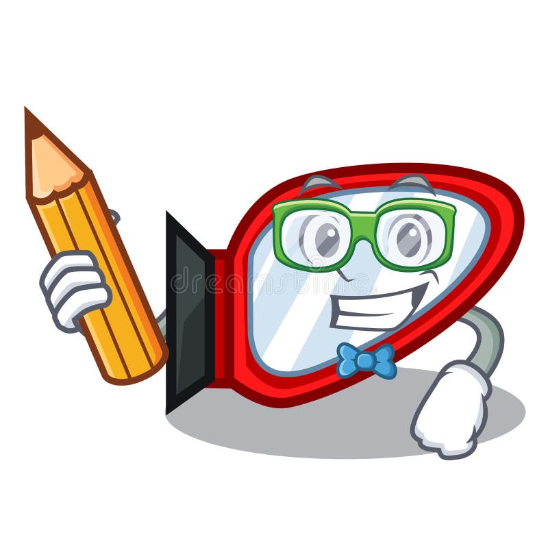 Student Side Mirror in the Cartoon Shape Stock Vector - Illustration of ...