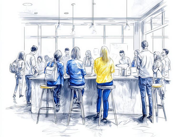 Student Sketch: a Lively Depiction of Students in an Educational ...