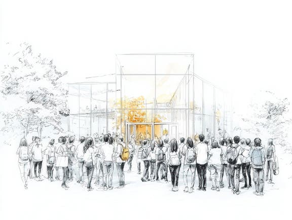 Student Sketch: a Lively Depiction of Students in an Educational ...