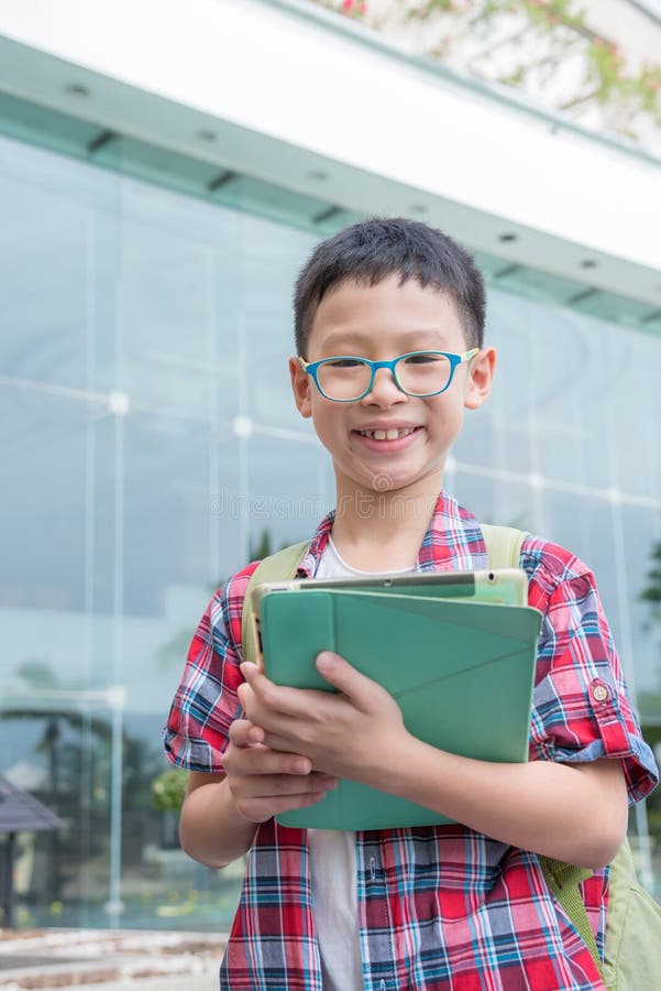 Student smiling at school stock photo. Image of asian - 79870926