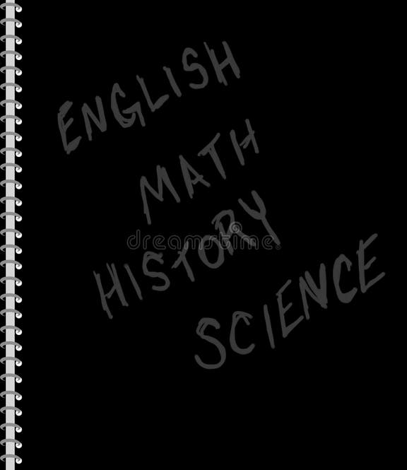 Student Spiral Notebook stock illustration. Illustration of public ...