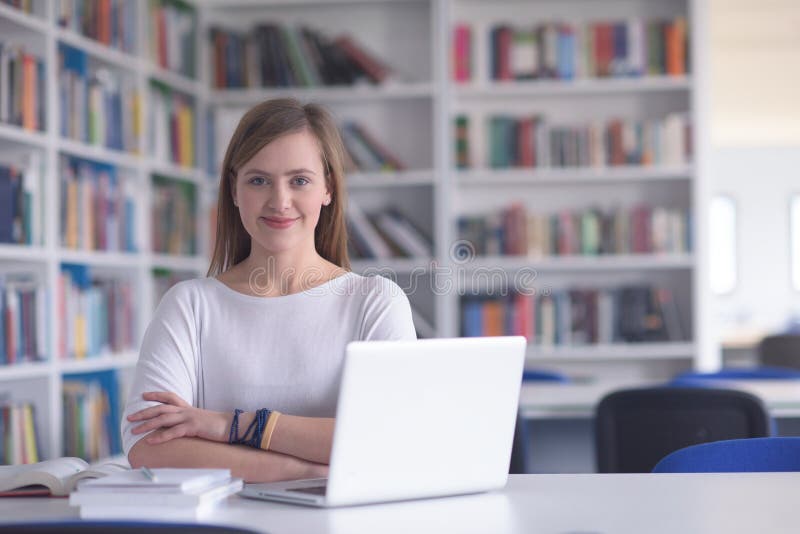 Study in a library stock image. Image of concepts, expertise - 17058465
