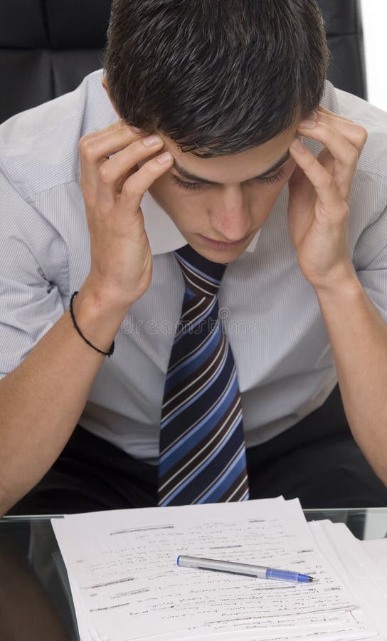 Student when studying stock image. Image of documents - 7769935