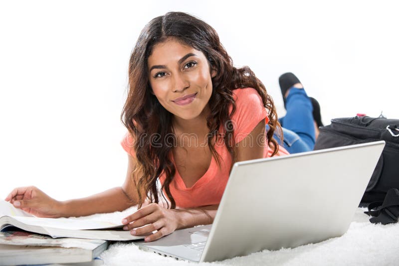 Student studying stock photo. Image of face, cheerful - 44810436