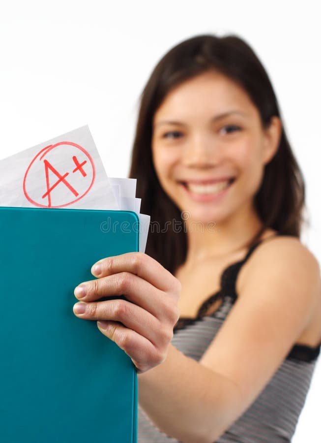 Student success test stock image. Image of mark, female - 9134359