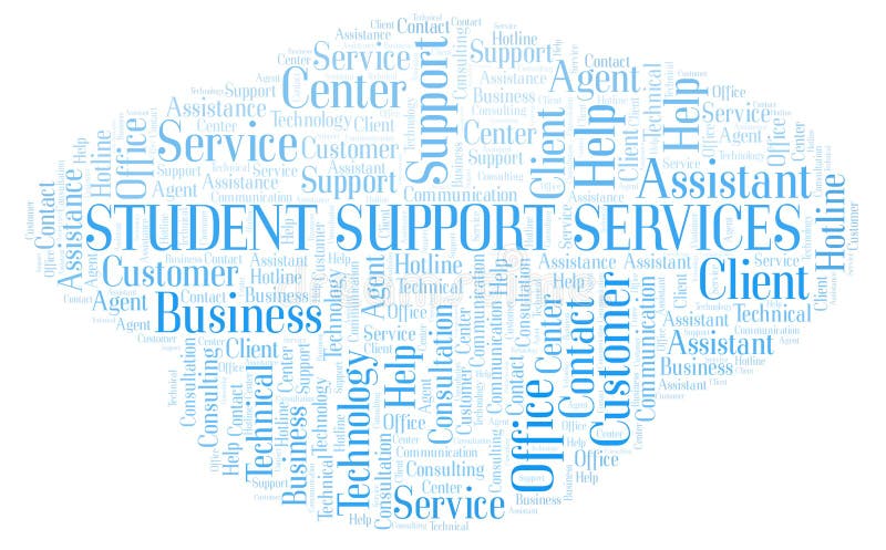 Student Support Services Word Cloud Stock Illustration - Illustration ...