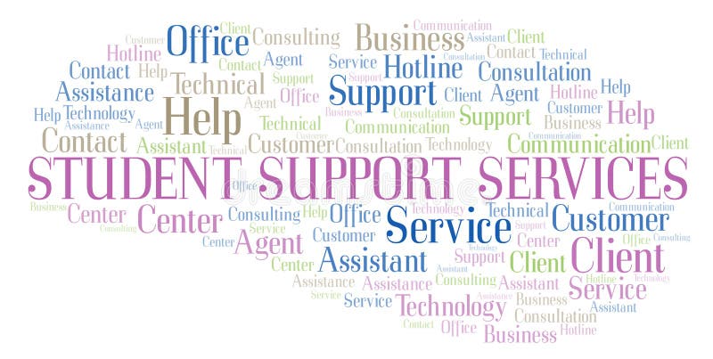 Student Support Services Word Cloud Stock Illustration - Illustration ...