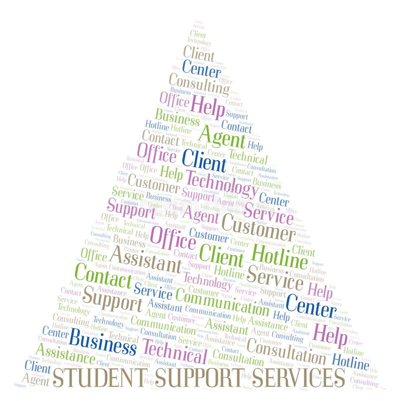 Student Services Word Cloud. Stock Illustration - Illustration of ...