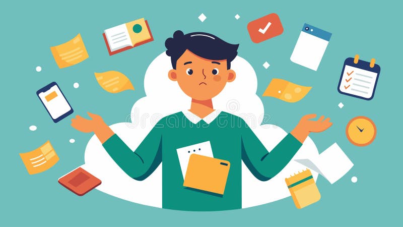 A Student Surrounded by Bills and Receipts Looking Overwhelmed but ...