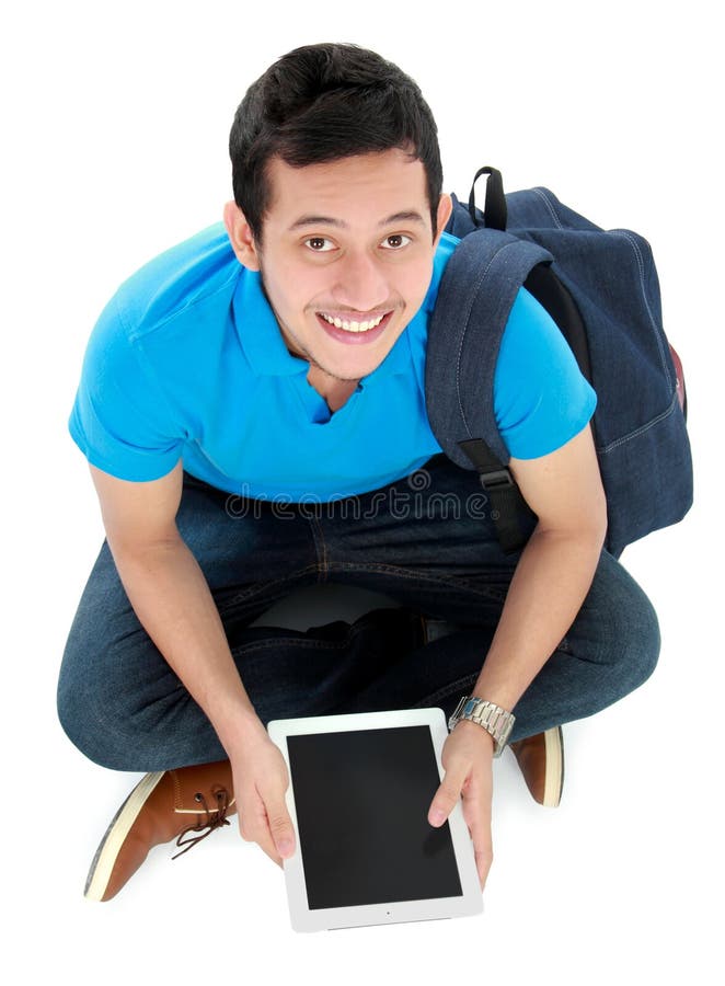 Student with tablet pc stock photo. Image of studying - 27453852