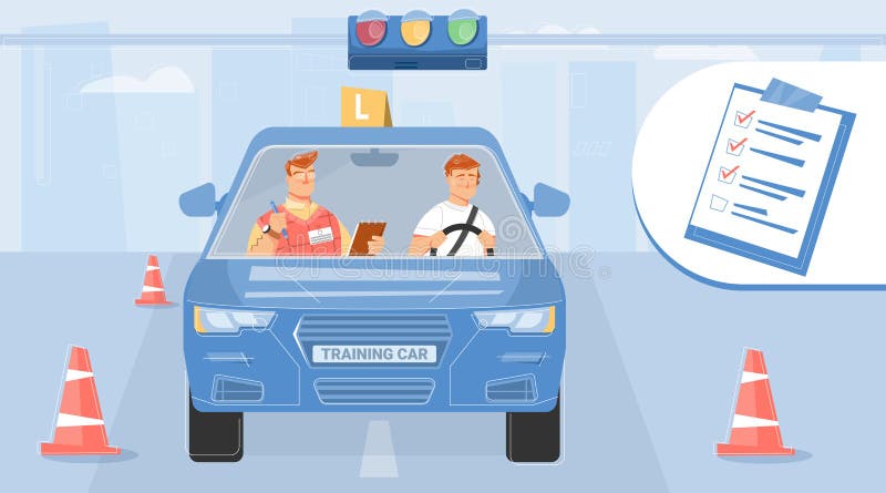 Driving Test Pre Drive Checklist Clipart