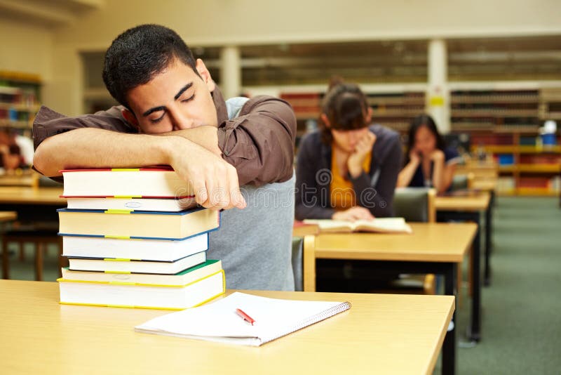 Student taking a nap stock photo. Image of reading, education - 11850972